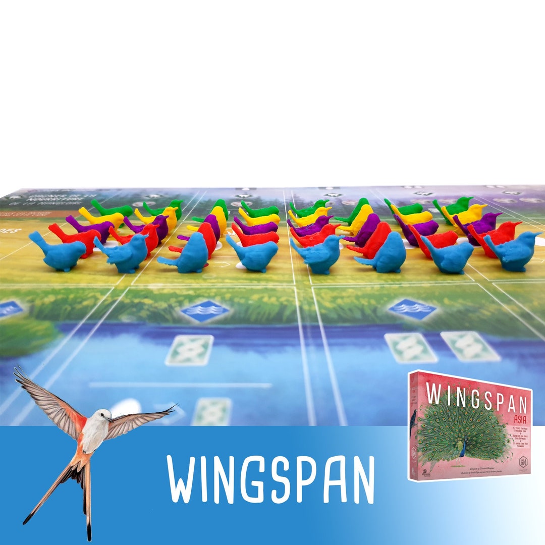 Wingspan + Asia Deluxe Action Markers Player Tokens Birds Board Game - Etsy