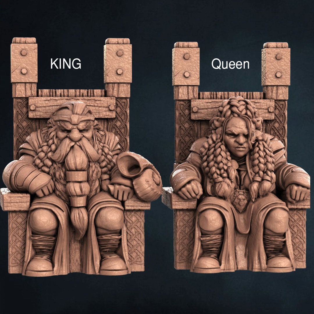 Dwarf Royalty 3D Printed Model - Etsy UK