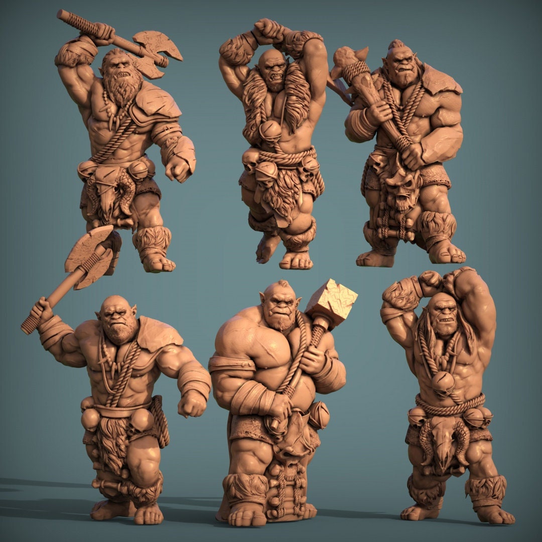 Orc Unit Tabletop Models From Print My Minis - Etsy