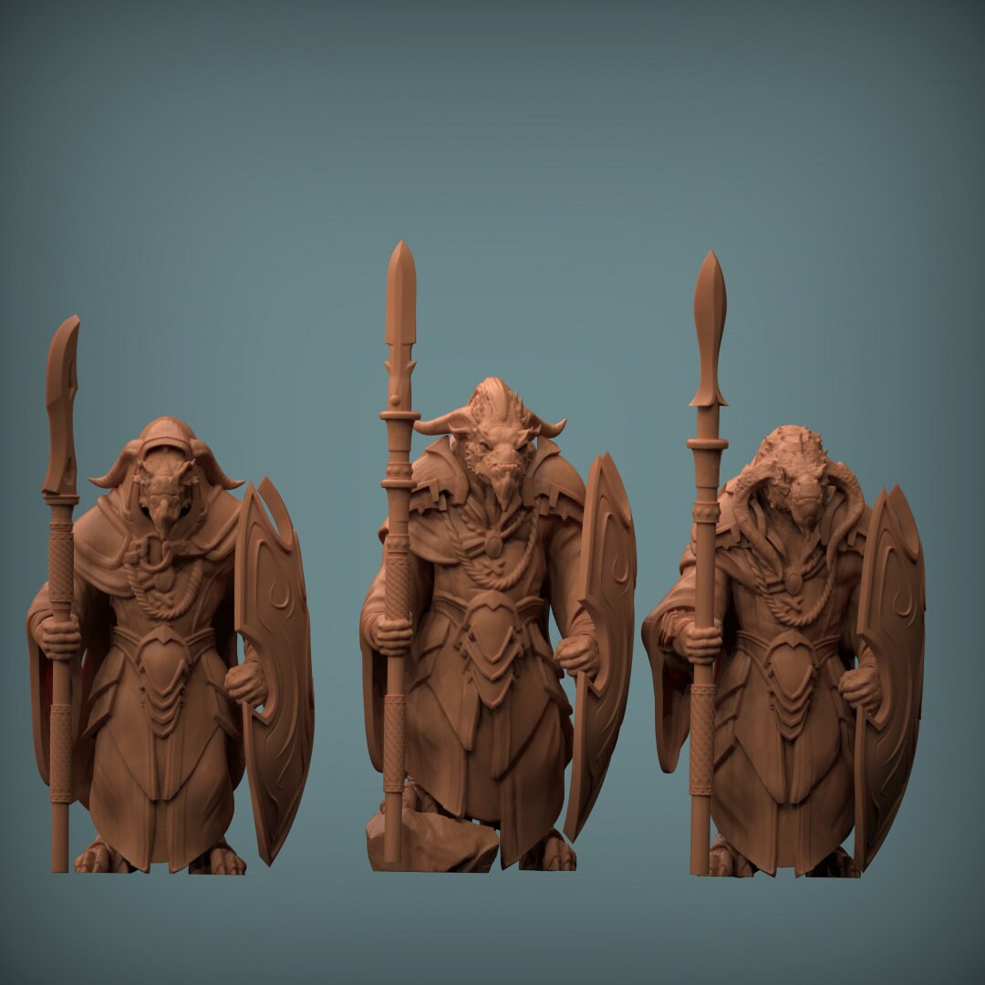 Dragon Guard Tabletop Model by Print My Minis - Etsy