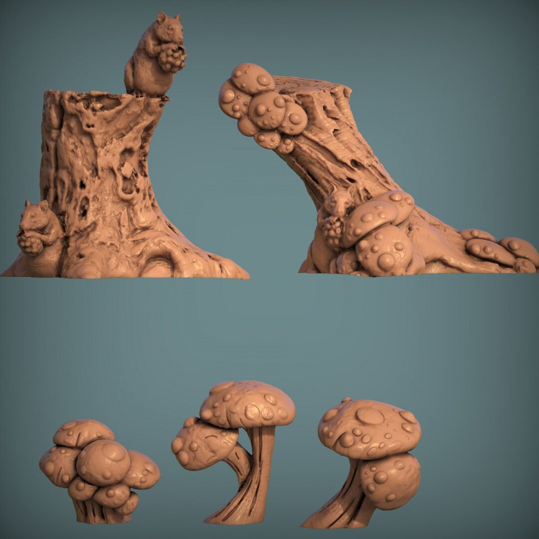 Forest Basing Kit 28mm Resin 3D Printed Models - Etsy