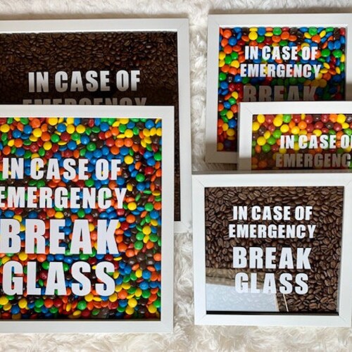 DECAL ONLY for DIY Shadow Box-in Case of Emergency Break - Etsy