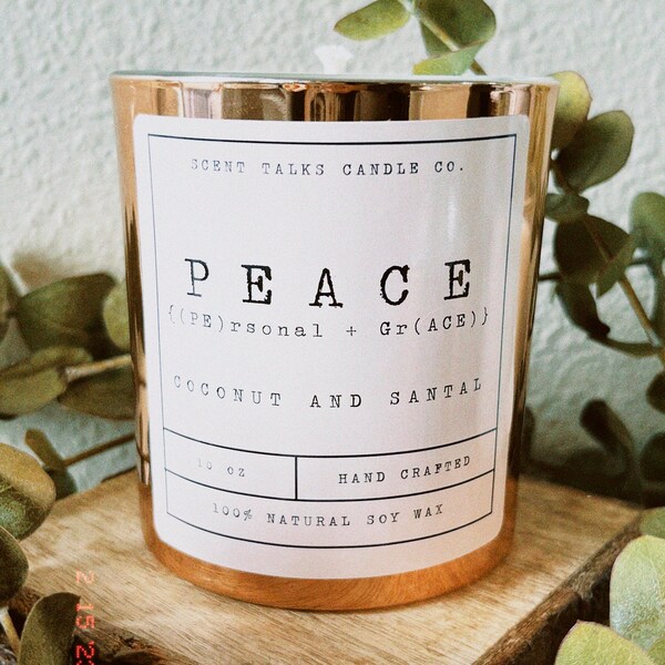 Peace Candle - Etsy