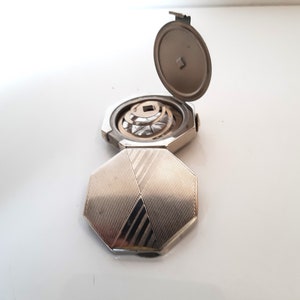 Compact Powder Rare Brevete Art Deco Rotating Mechanism - Etsy UK