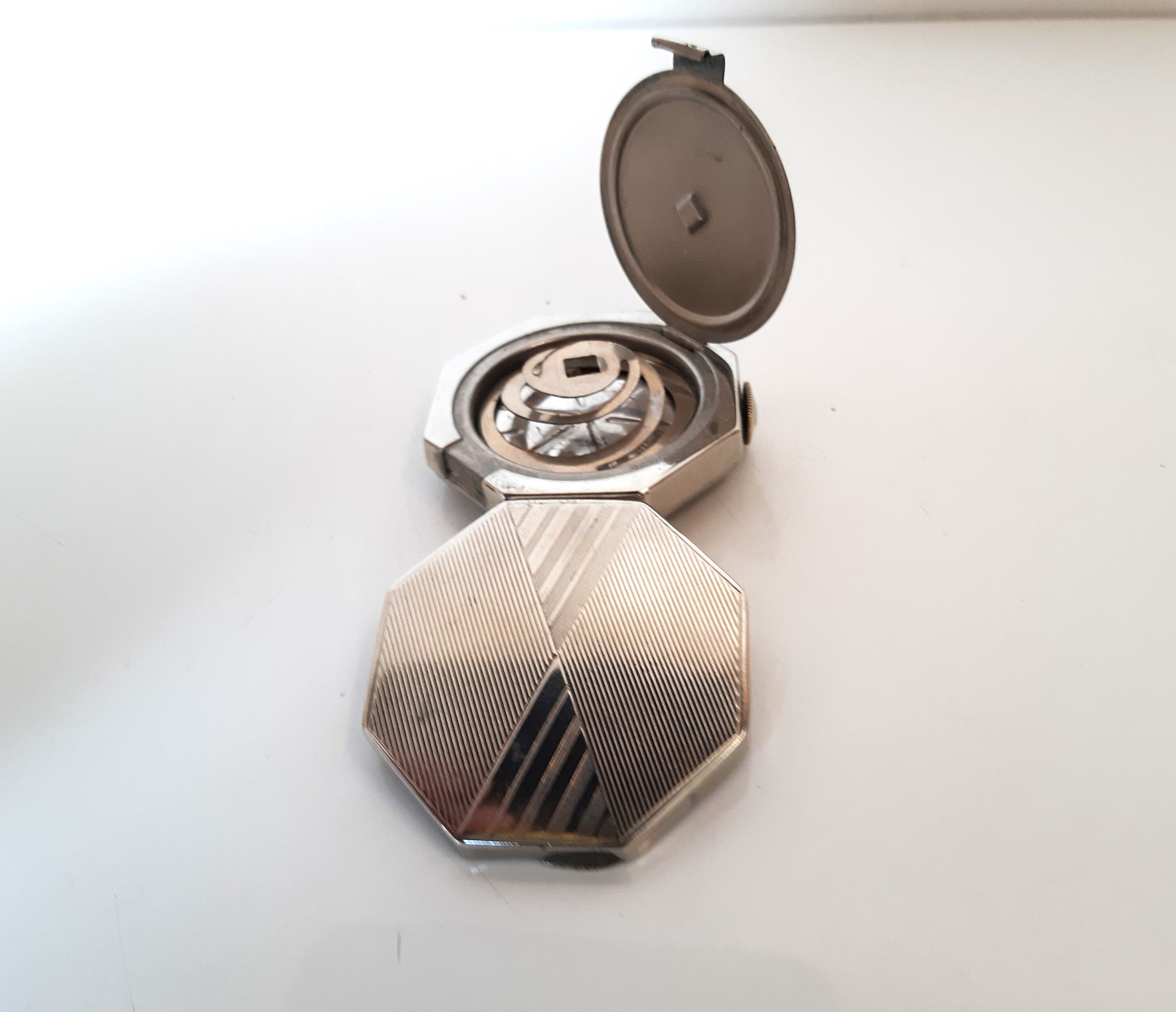 Compact Powder Rare Brevete Art Deco Rotating Mechanism - Etsy UK