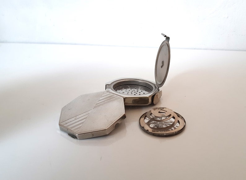 Compact Powder Rare Brevete Art Deco Rotating Mechanism - Etsy UK