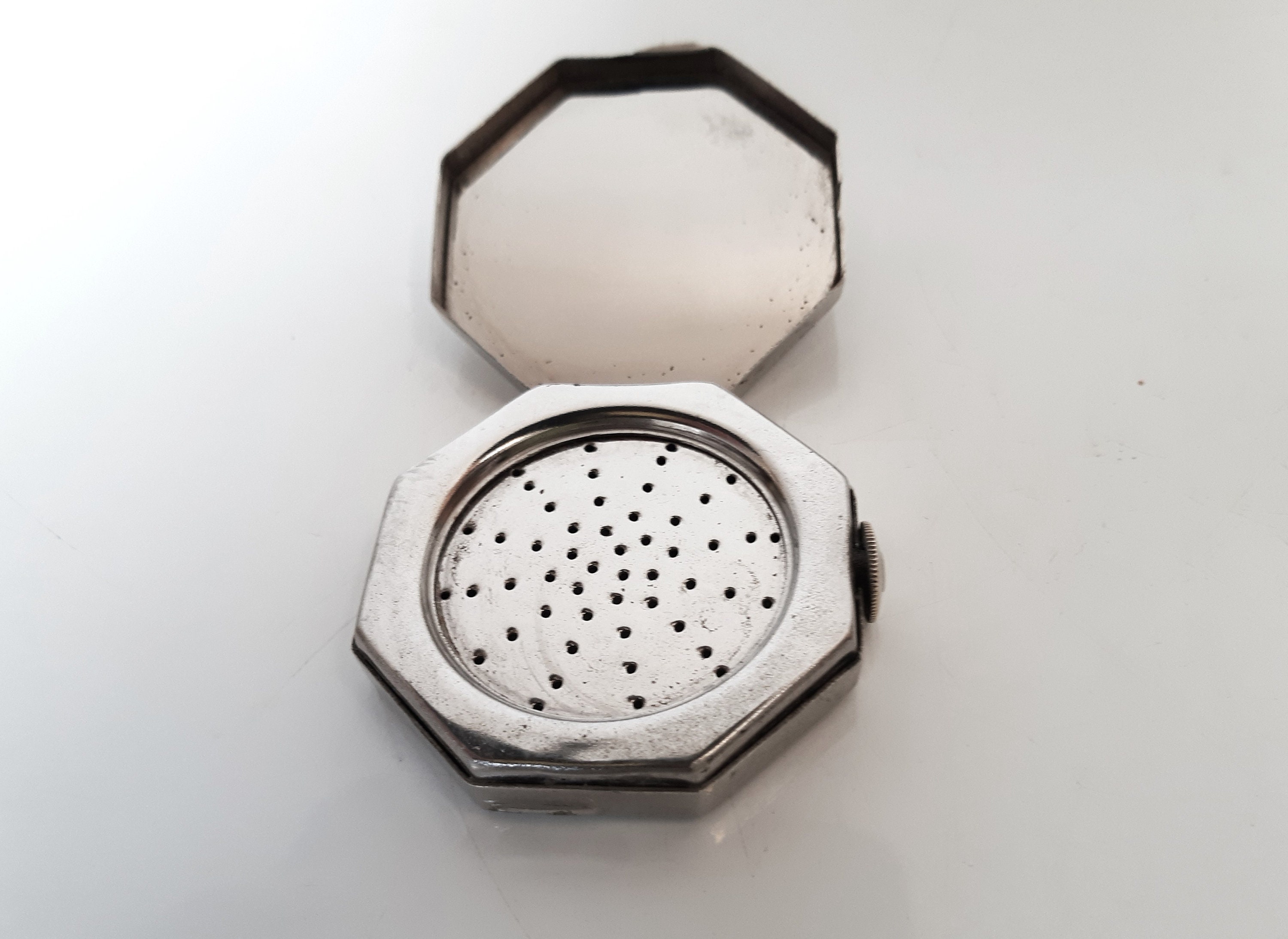 Compact Powder Rare Brevete Art Deco Rotating Mechanism - Etsy UK