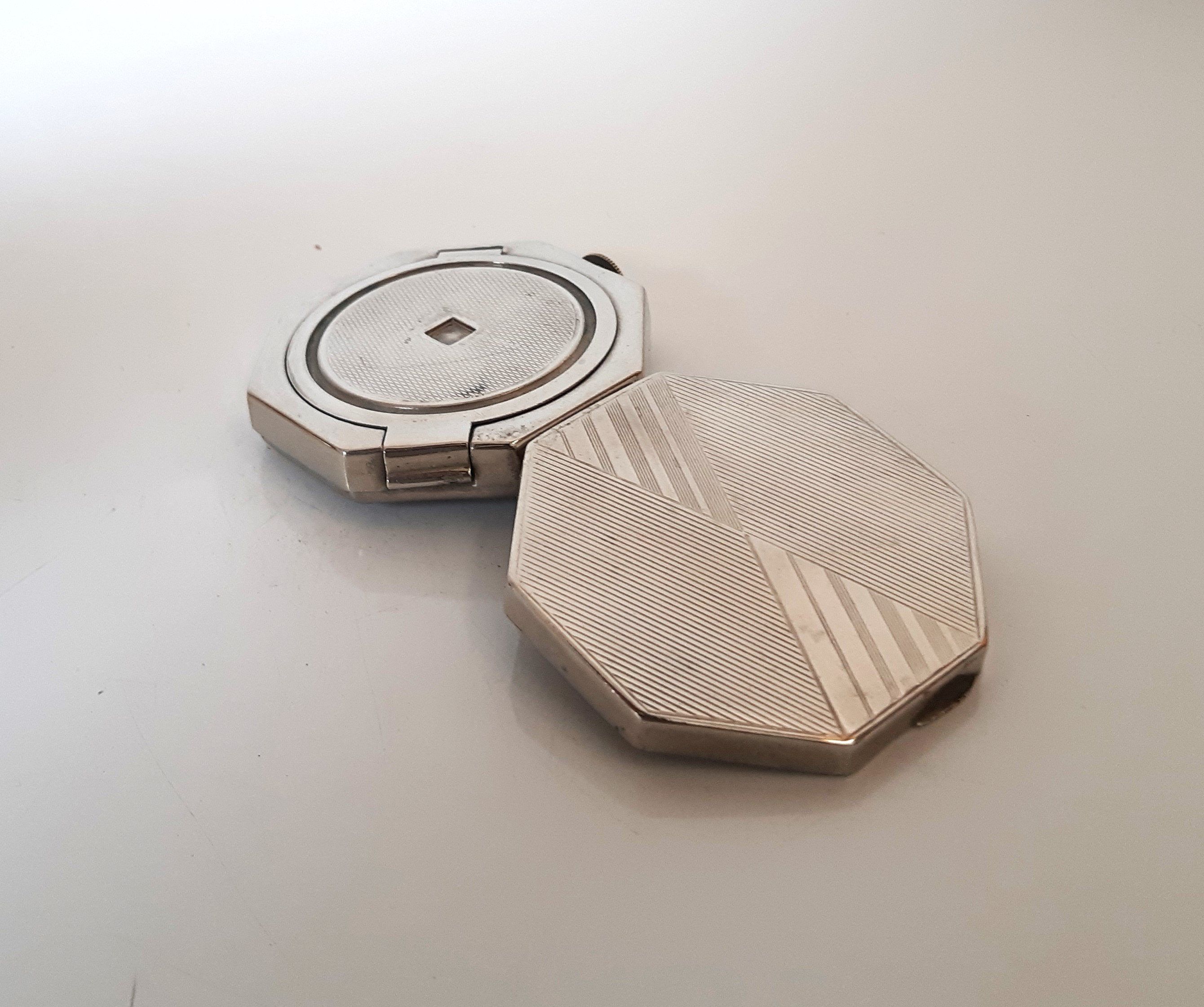 Compact Powder Rare Brevete Art Deco Rotating Mechanism - Etsy UK