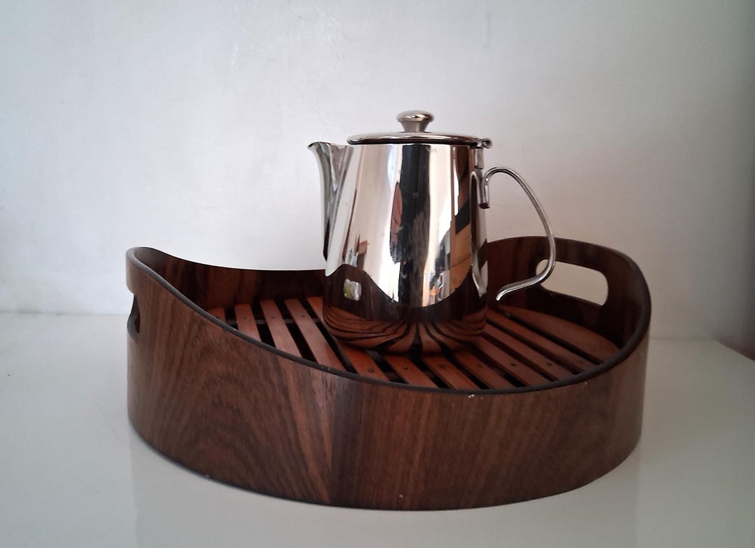 Tray Rare Mid-century Rosewood Veneer Drip Tray Insert - Etsy