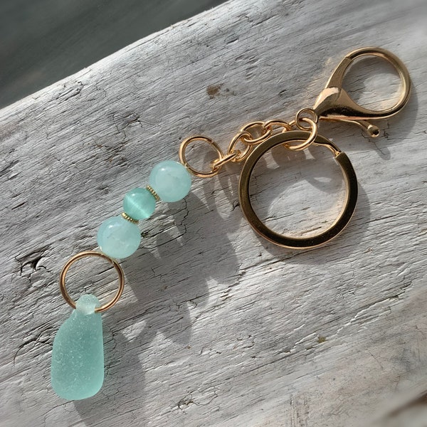 Sea Glass Keychain - Etsy