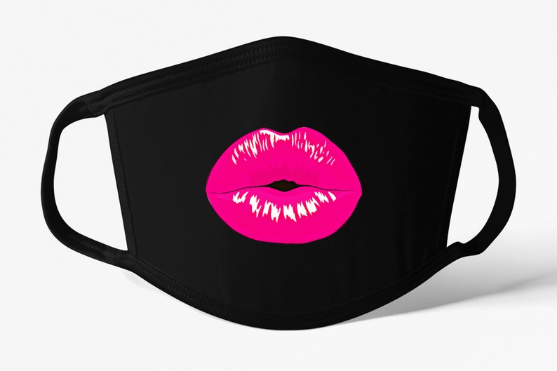 Pink Lips Cute Mask Women Mask Lady Mask Reusable Mask | Etsy