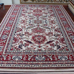 Mongolian Classic Pattern Red Wool Carpet (200×300 Cm) - Etsy