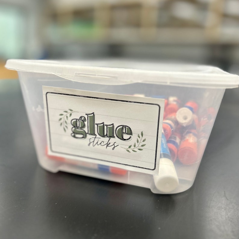 Printable Classroom Supply Labels Modern Farmhouse School - Etsy