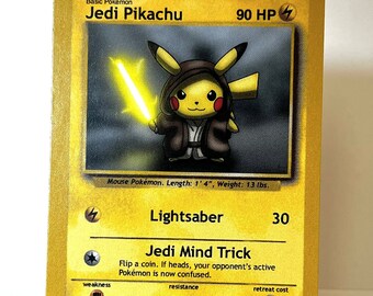 Pikachu Jedi - Etsy