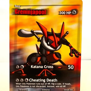 Custom Pokémon Card Greninjapool (deadpool Greninja) - Etsy