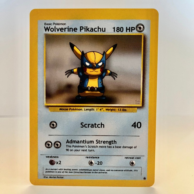 Wolverine Pikachu - Etsy