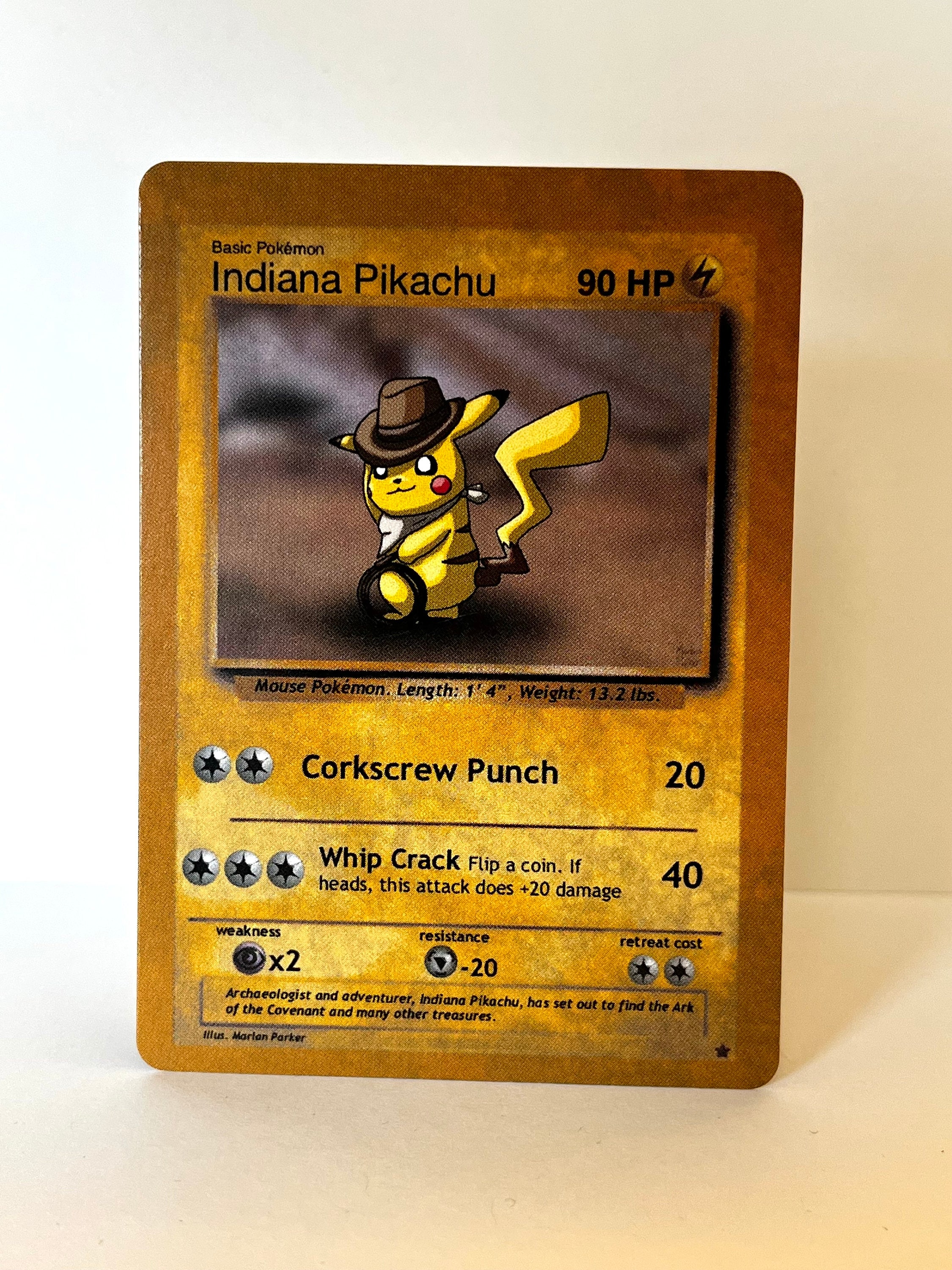 Custom Pokémon Card Indiana Pikachu indiana Jones Pikachu - Etsy