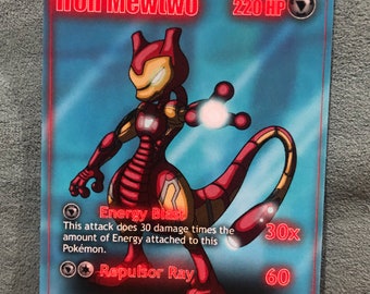 Mewtwo Full Art - Etsy