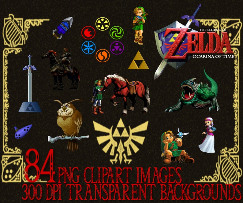 Ocarina of Time the Legend of Zelda Clipart 84 300 Dpi PNG Transparent ...