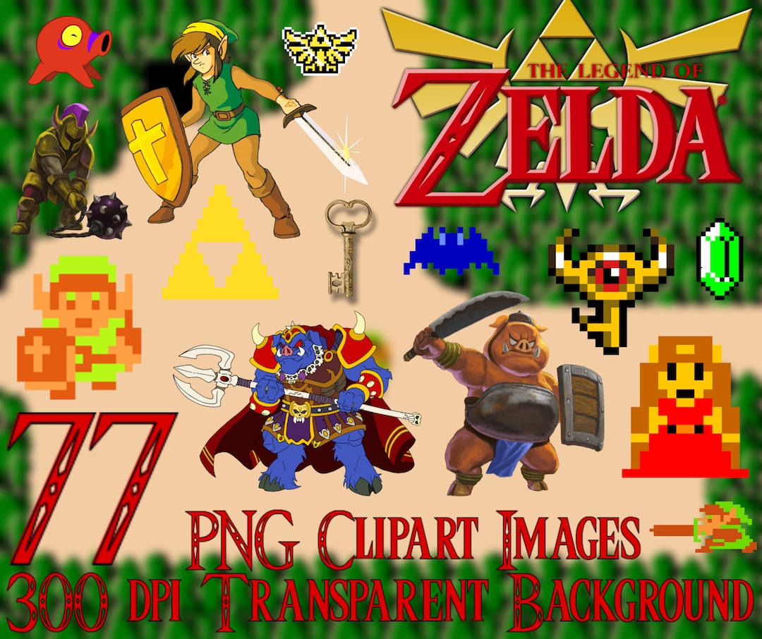 77 NES Zelda Clipart Images 300 Dpi PNG Transparent Background the ...