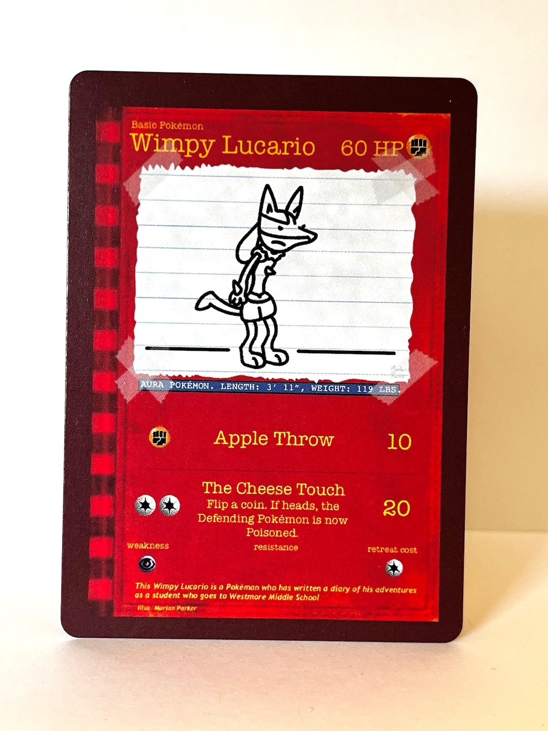 Custom Pokémon Card Wimpy Lucario (wimpy Kid Lucario) - Etsy