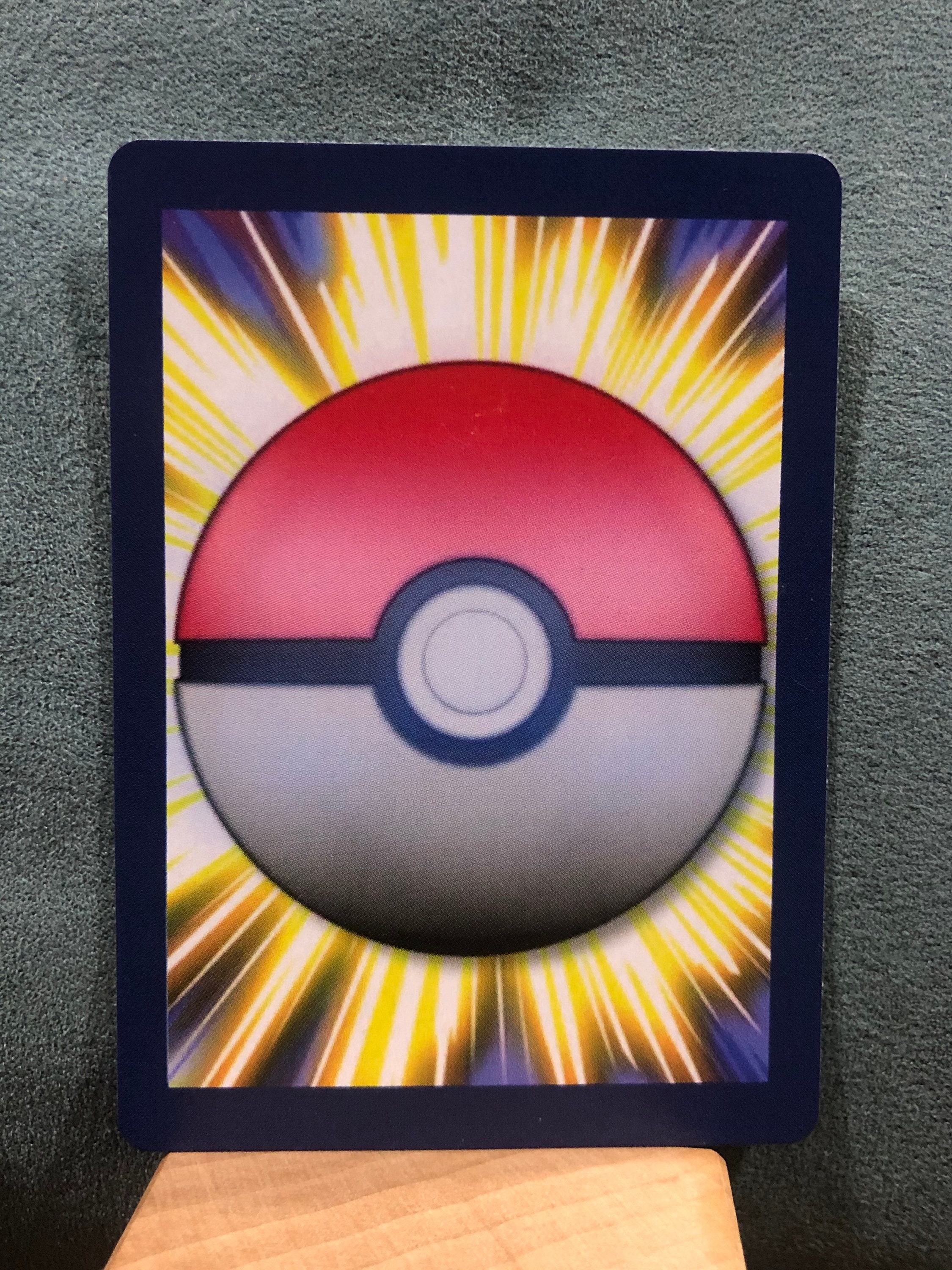Custom Pokémon Card Caution Sign Pikachu | Etsy
