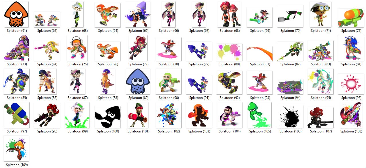 109 Splatoon Clipart Images Nintendo Inkling Octoling 300 Dpi PNG ...