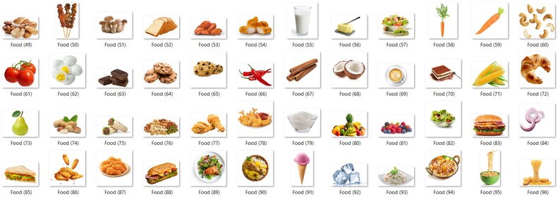 Food Clipart Pack 145 PNG 300 Dpi PNG Transparent Background - Etsy