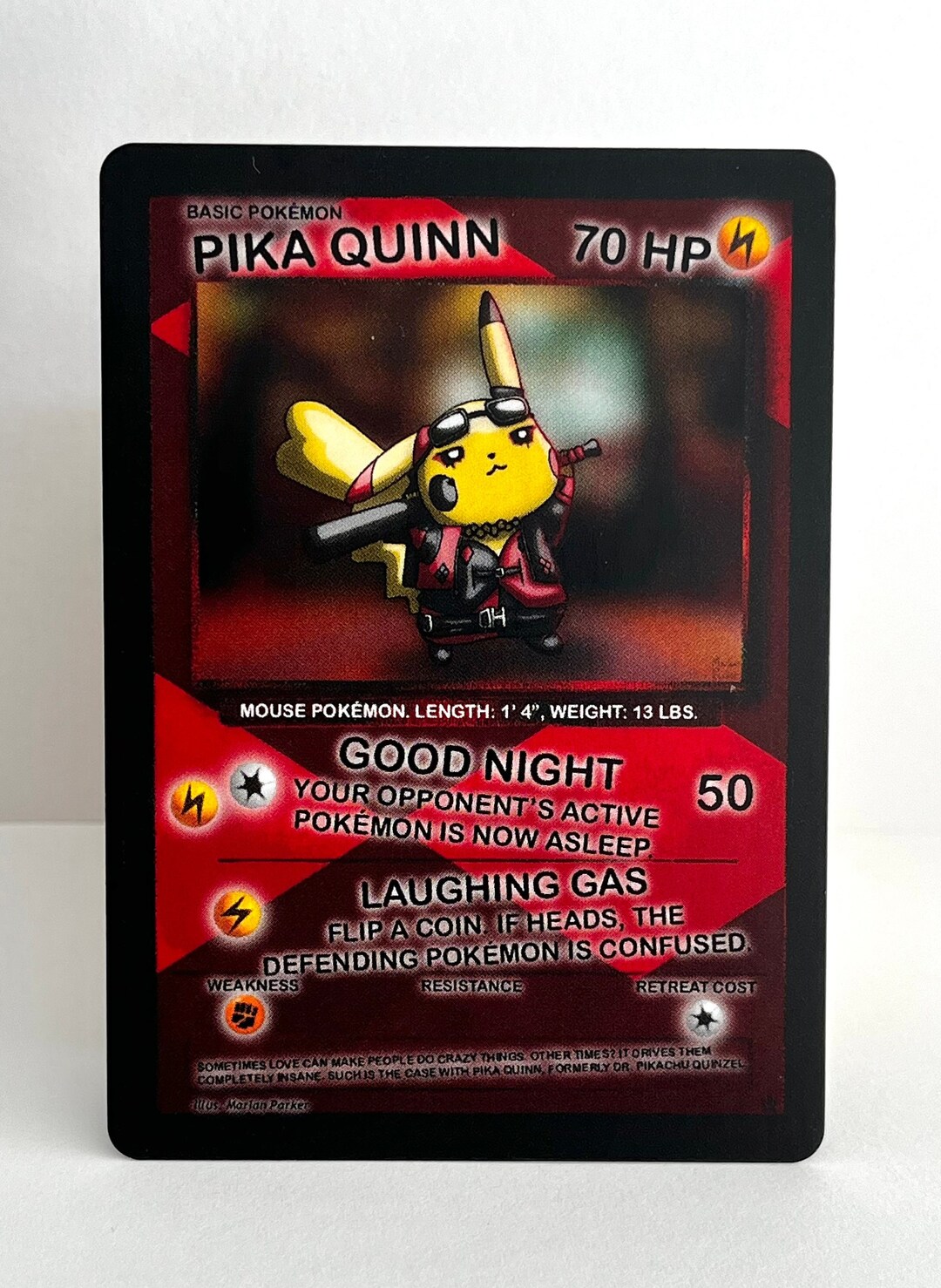 Custom Pokémon Card Pika Quinn (harley Quinn Pikachu) - Etsy