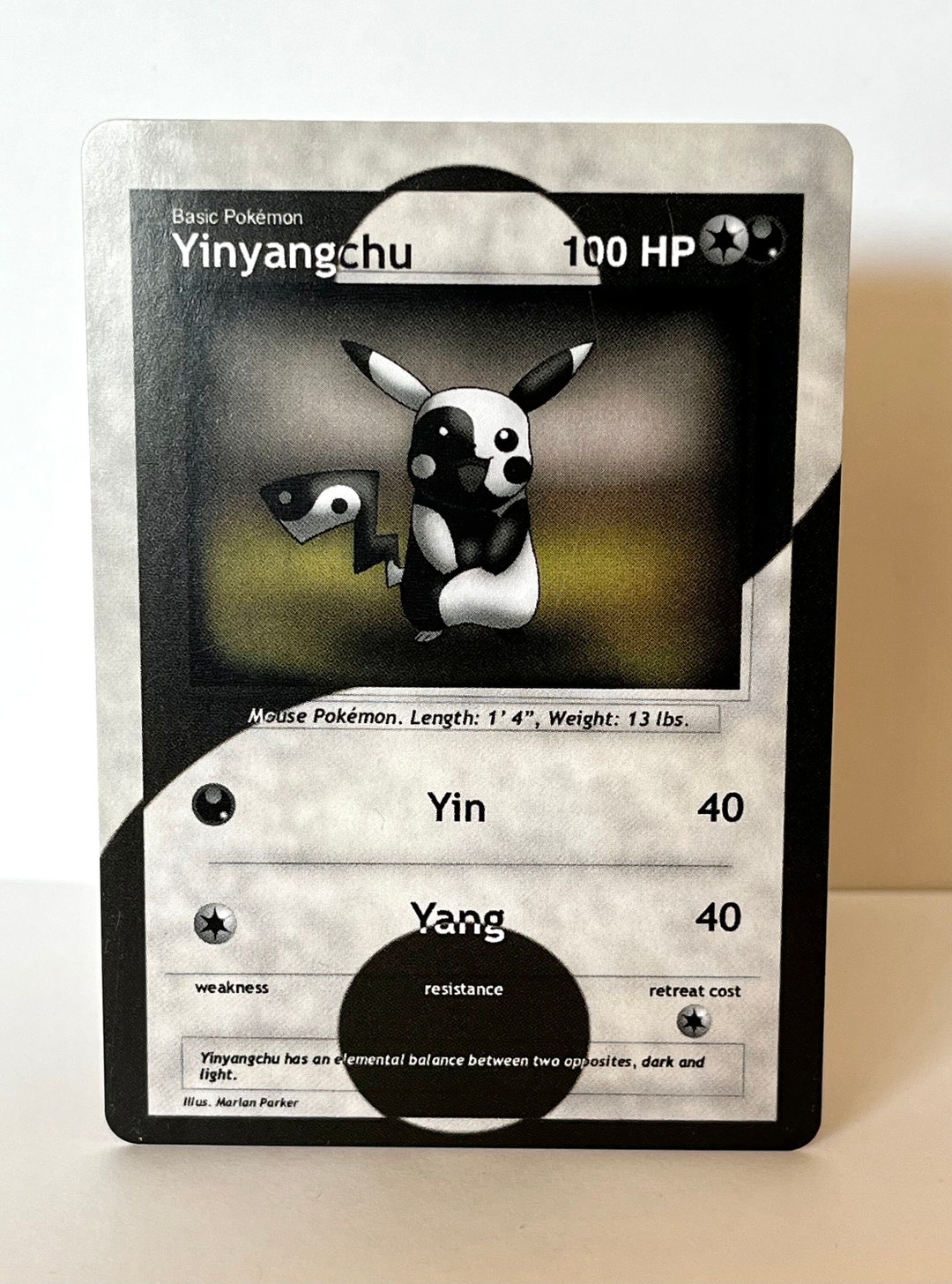 Custom Pokémon Card Yinyangchu (yin Yang Pikachu) - Etsy