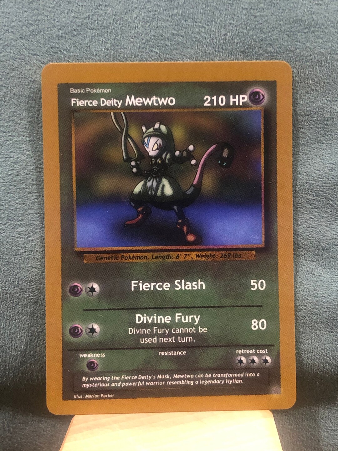 Custom Pokémon Card Fierce Deity Mewtwo Majoras Mask Zelda - Etsy