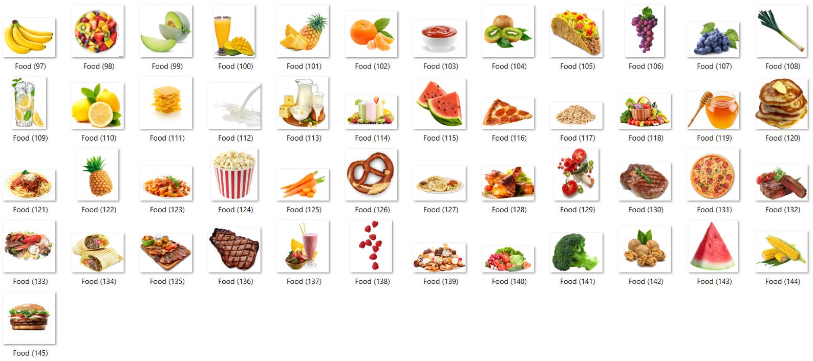Food Clipart Pack 145 PNG 300 Dpi PNG Transparent Background - Etsy