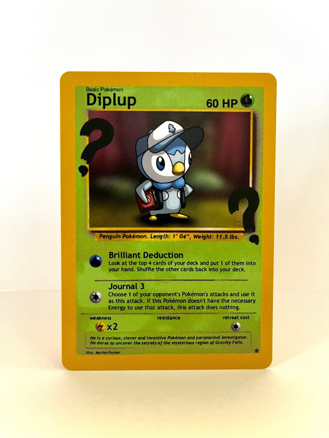 Custom Pokémon Card Diplup (dipper Piplup) - Etsy