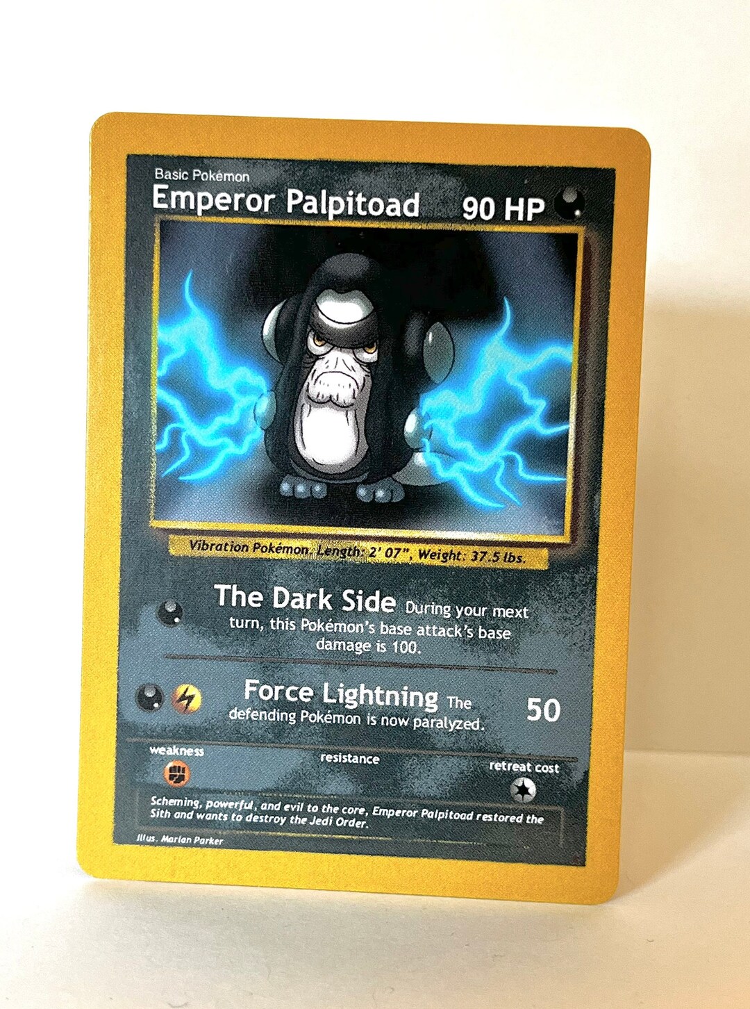 Custom Pokémon Card Emperor Palpitoad - Etsy