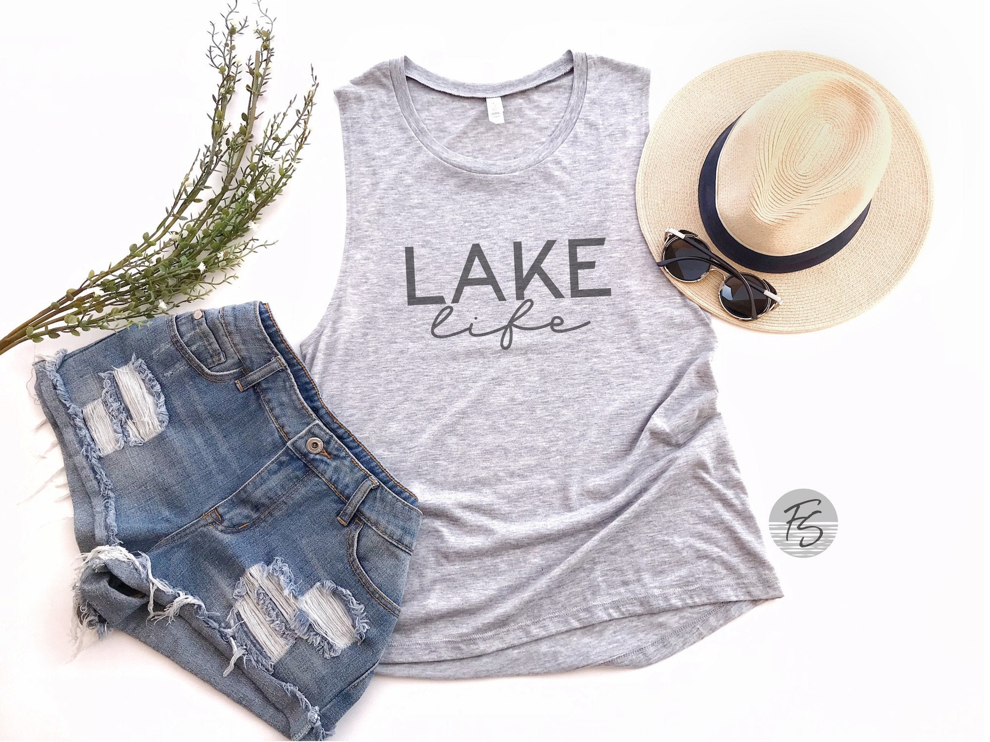 Lake Life Muscle Tank Top lake Muscle Tank - Etsy