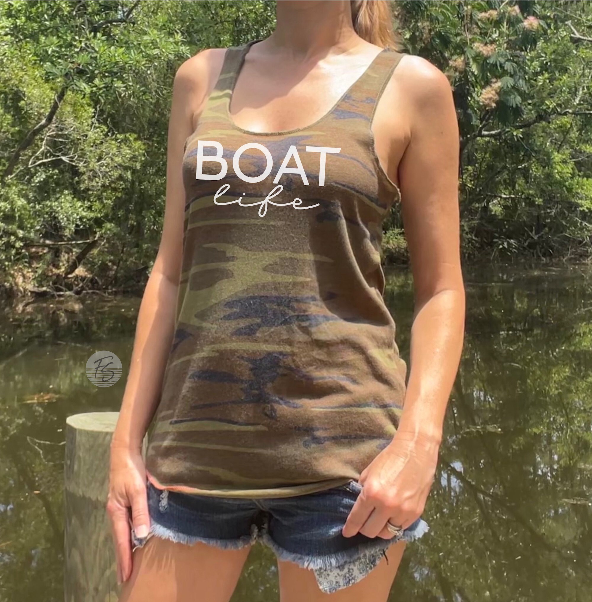 Boat Life Camo Tank Top Boat Tank Top Boat Shirt Camouflage - Etsy