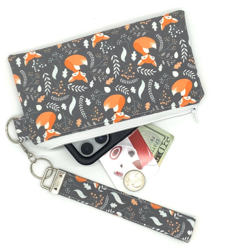 Fox Zipper Wallet Fox Lover Zipper Pouch Fox Theme Wallet Gift for Her ...