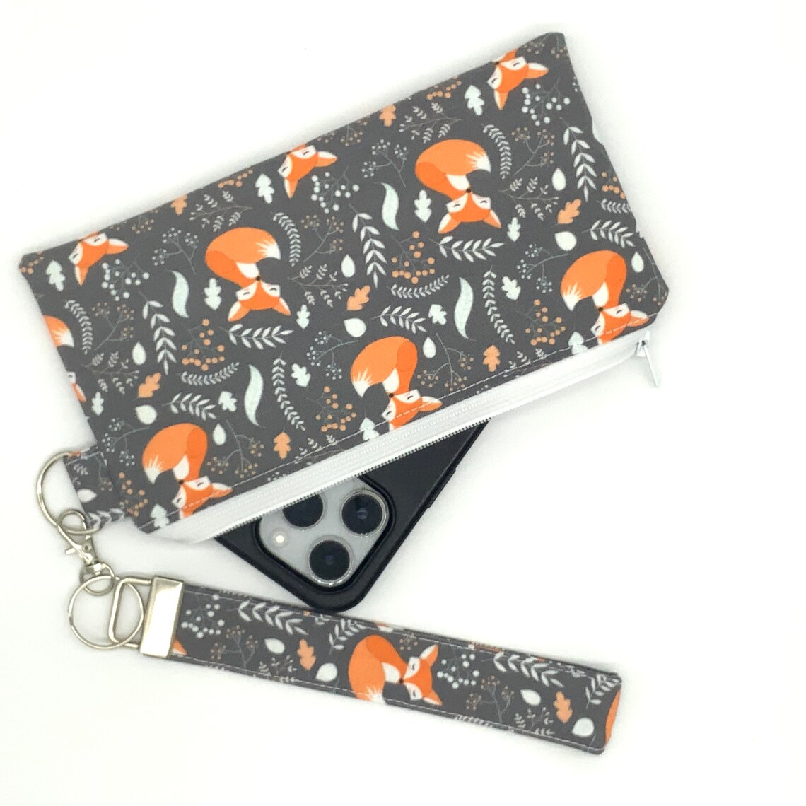 Fox Zipper Wallet Fox Lover Zipper Pouch Fox Theme Wallet Gift for Her ...