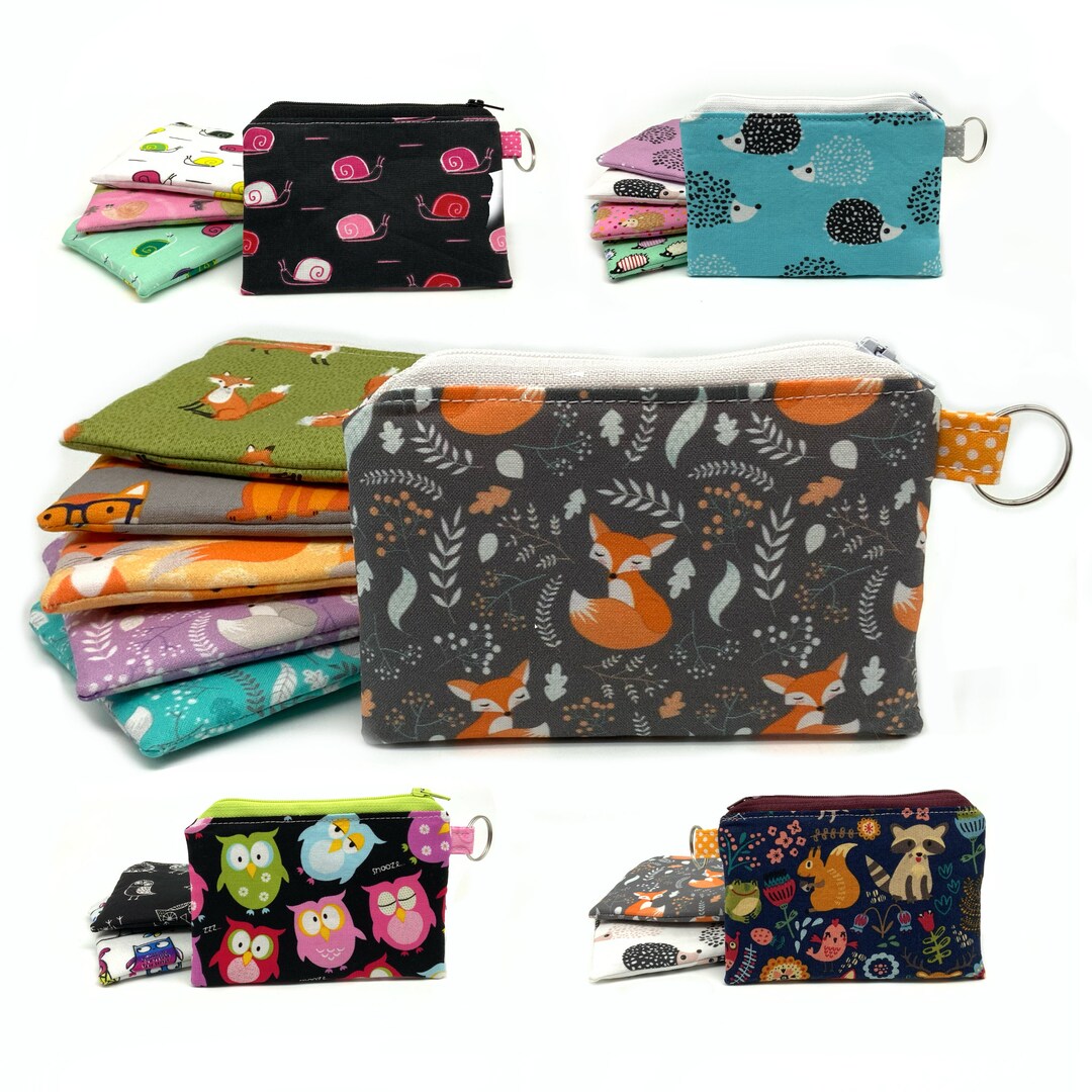 Fox Change Purse Zipper Pouch Woodland Animal Lover Gift Owl - Etsy
