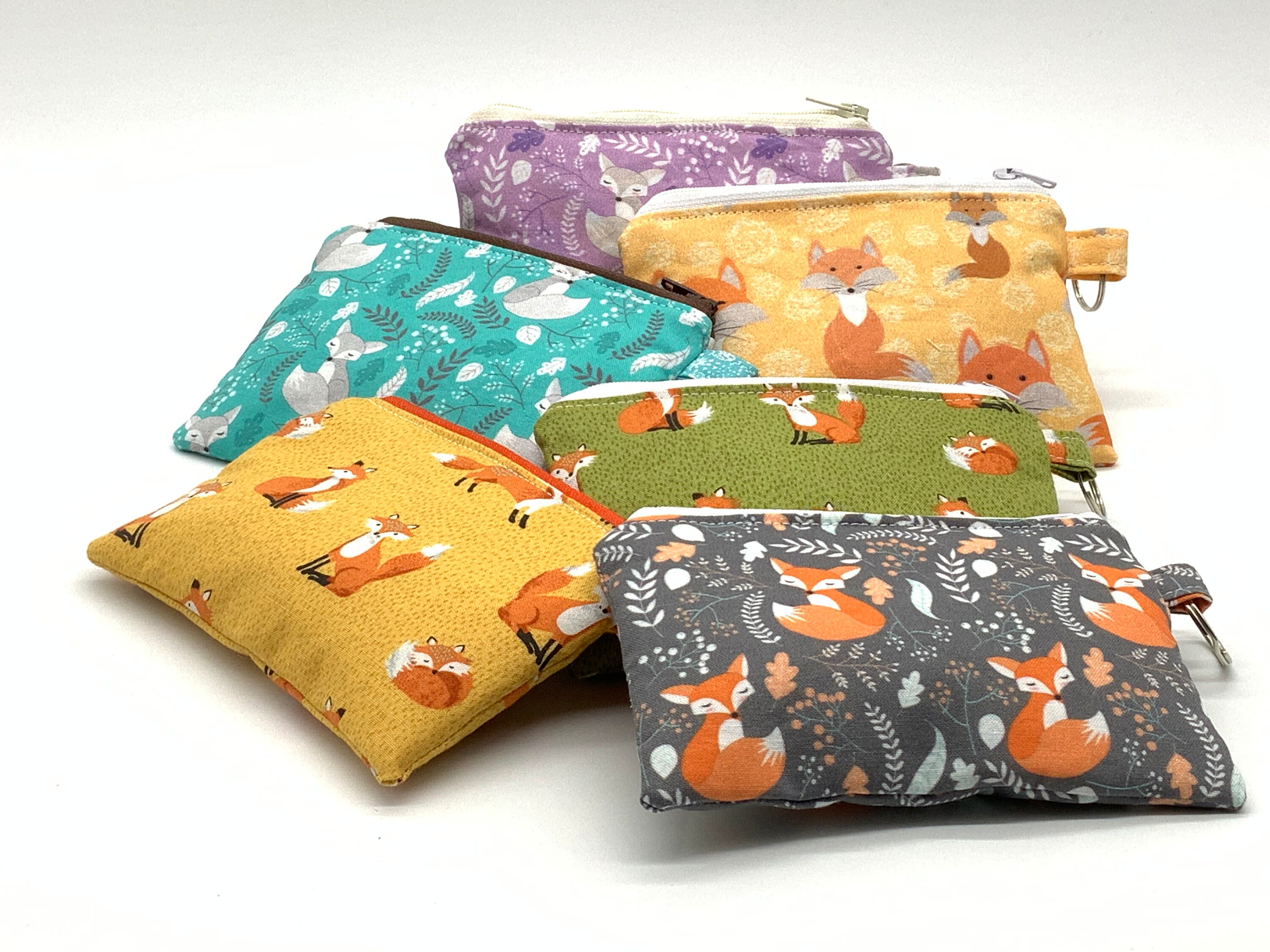 Fox change purse zipper pouch woodland animal lover gift owl | Etsy