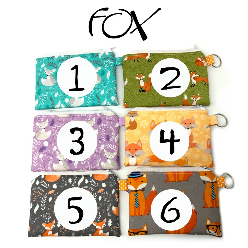 Fox Makeup Bag Fox Print Travel Bag Fox Lover Gift Cute Fox - Etsy