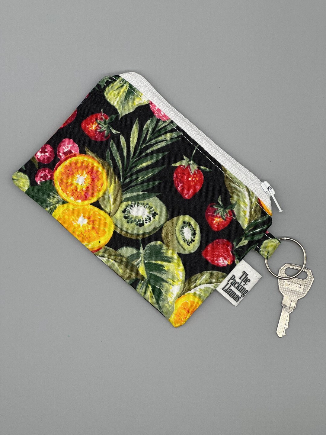 Summer Fruit Coin Pouch Watercolor Fruit Zipper Pouch – Cute Painted ...
