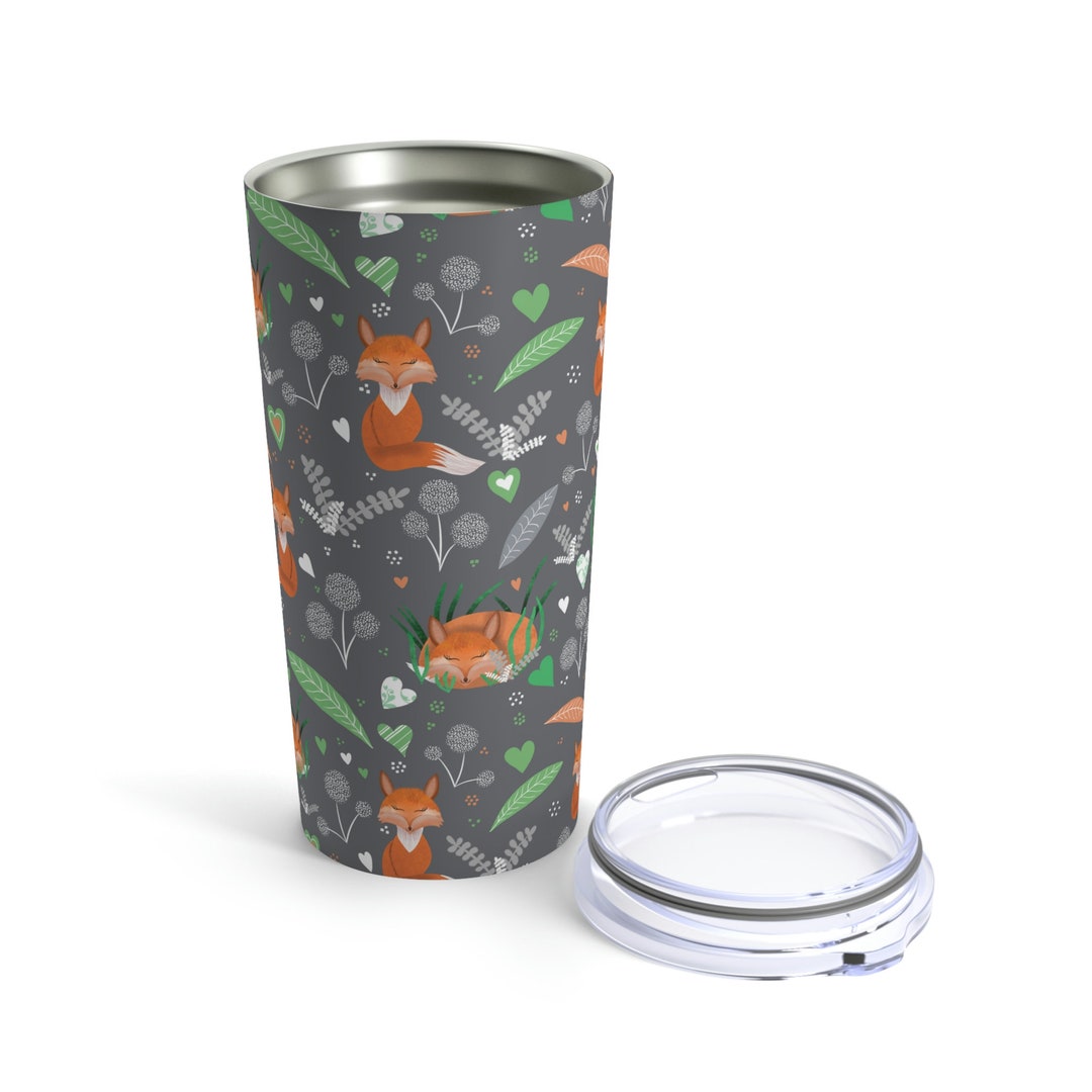 Fox Travel Mug Gift for Fox Lover Fox Theme Gift for Her Cute Fox ...