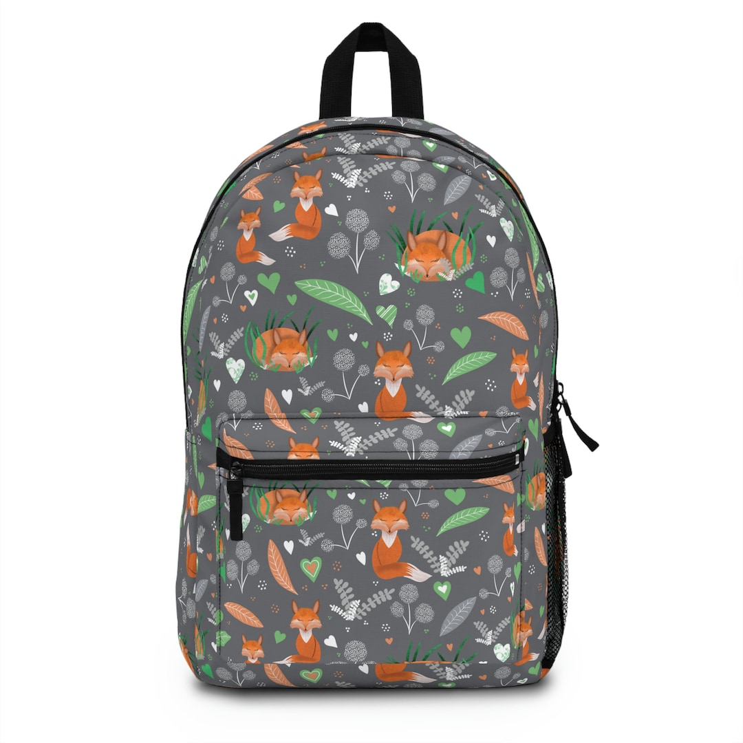 Fox Backpack Fox Lover Backpack Cute Fox Backpack Gift for Fox Lover ...