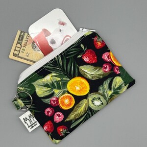 Summer Fruit Coin Pouch Watercolor Fruit Zipper Pouch – Cute Painted ...