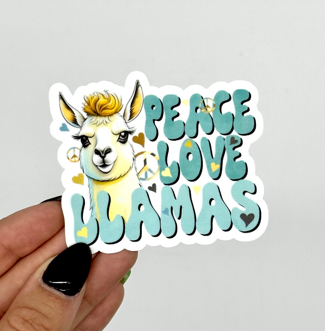Llama Sticker Llama Decal Sticker for Llama Lover Cute Llama - Etsy