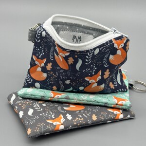 Fox Change Purse Zipper Pouch, Woodland Animal Lover Gift, Fox Zipper ...