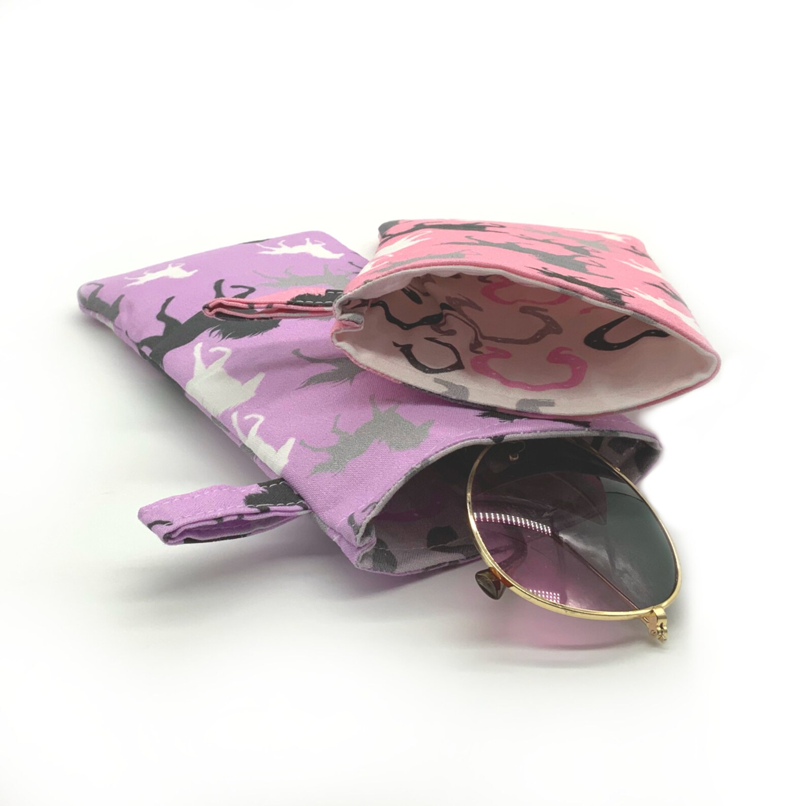 Horse Print Sunglass Case Fun Horse Print Eyeglass Case - Etsy