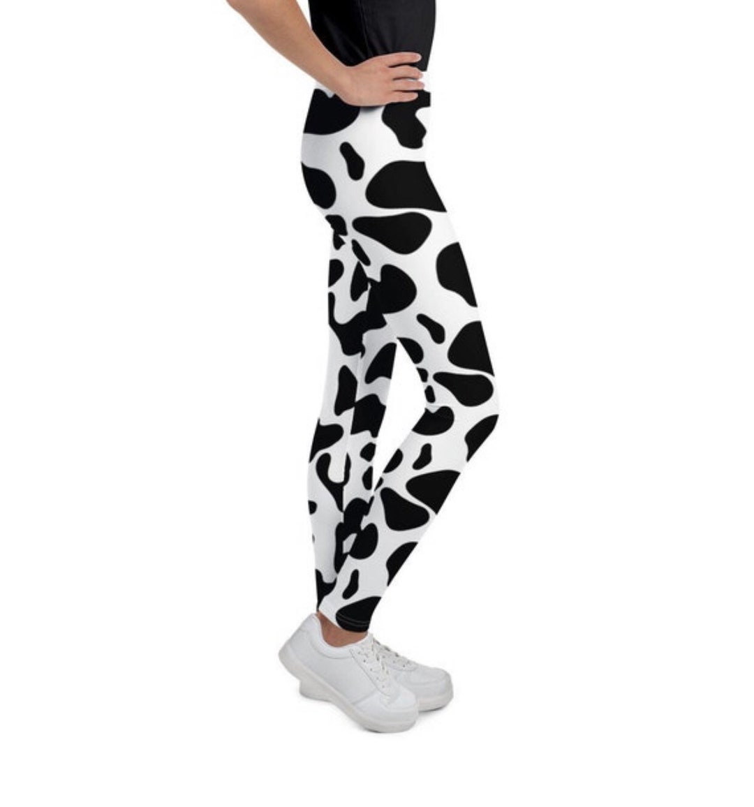 Cow Theme Gift for Little Girl Kid's Cow Print Leggings Gift for Cow ...