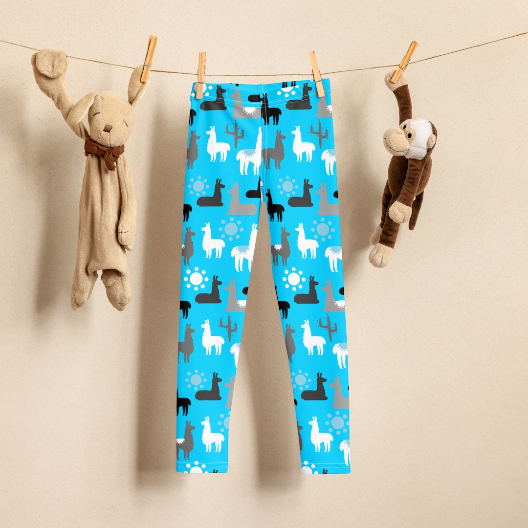 Llama Kid's Leggings Alpaca Leggings for Little Girl Gift for Llama ...
